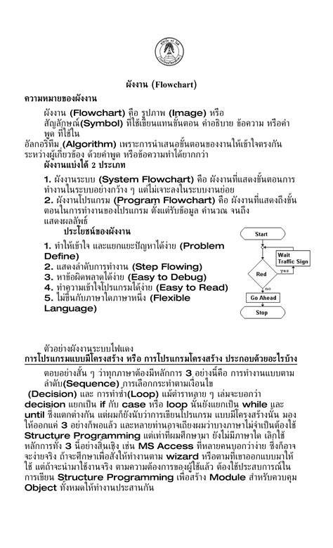 ผังงาน Flowchart Doc