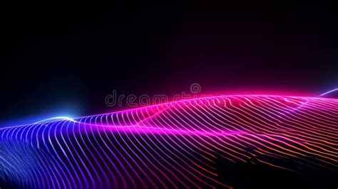 Dynamic Light Waves With Vibrant Colors In A Dark Background Stock Footage Video Of Shimmer