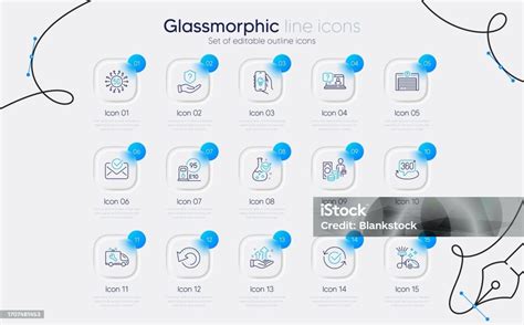 전기 앱 진공 청소기 및 웹 응용 프로그램에 대한 승인 된 라인 아이콘 세트 픽토그램 아이콘입니다 벡터 5g에 대한 스톡 벡터 아트 및 기타 이미지 Istock