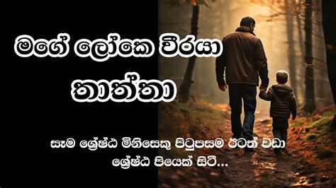 Happy Fathers Day ලෝක පියවරුන්ගේ දිනයට මොනරා අපෙන් සුභ පැතුම් Youtube