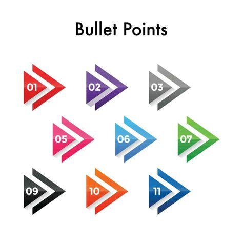 Multi Color Bullet Points Vector 24058771 Vector Art At Vecteezy Multi Color Bullet Points Vector 24058771 Vector Art At Vecteezy