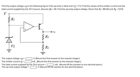 Solved Find The Output Voltage VO In The Following Figure If Chegg