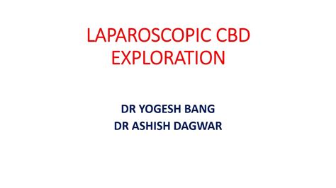Laparoscopic Cbd Exploration Youtube