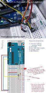 Arduino Light Sensor Circuit And Code