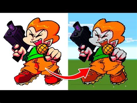 Fnf Pico Pixel Art In Minecraft Youtube The Best Porn Website