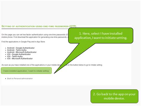 Tutorial For Two Factor Authentication Using The Mobile App Tech