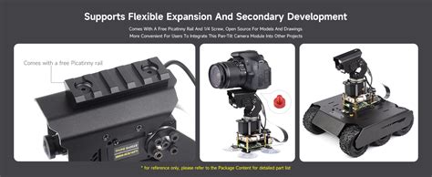 Waveshare 360° Omnidirectional High Torque 2 Axis Expandable Pan Tilt Camera Module