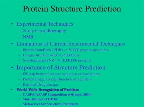 computer aided protein structure prediction ppt download