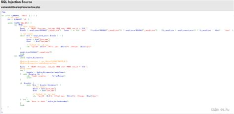 Dvwa Sql Injection模块展开实验dvwa Sql Injection Low Csdn博客
