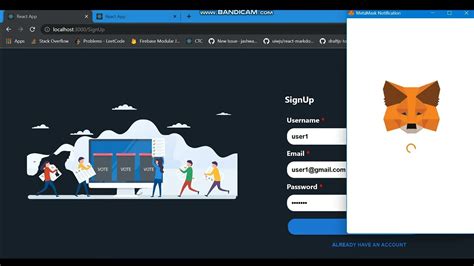 E Voting Using Blockchain With React Js Youtube