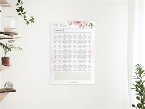 Row Counter Sheet Knitting Crochet And Amigurumi Planner Stitch Counter Page Ultimate Crochet