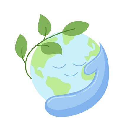 Premium Vector Earth Leaves Plant And Water