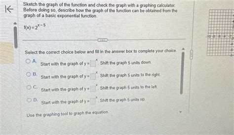 Solved Sketch The Graph Of The Function And Check The Graph Chegg