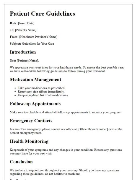 Letter Template For Patient Condition Prognosis Explanation Free Samples In PDF Letterin