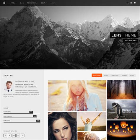 React Responsive Multi Purpose WordPress Framework By ThemeCatcher