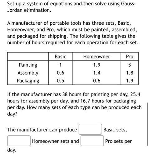 solved set up a system of equations and then solve using