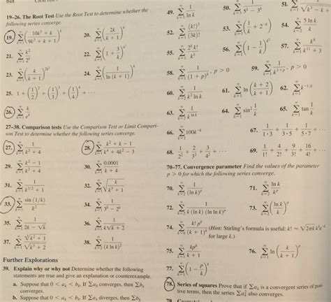 Solved The Root Test Use The Root Test To Determine Whether Chegg Com