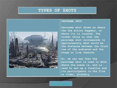 Types Of Shots PPT