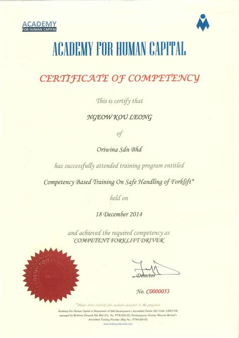 Get Our Free Forklift Safety Training Certificate Template