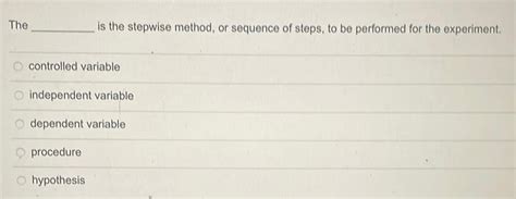 Answered The Is The Stepwise Method Or Sequence Of Steps To Be Kunduz