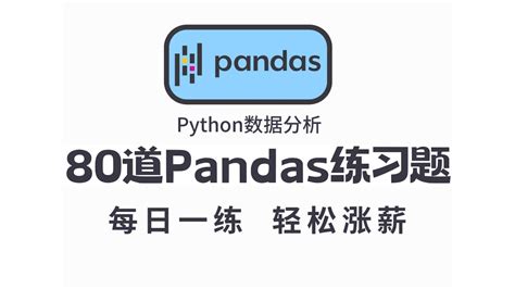 26 30道pandas练习题【数据分析python涨薪必备练习题】 Youtube