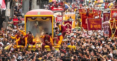 Manilas First Mega Procession Of Black Nazarene After Pandemic Draws