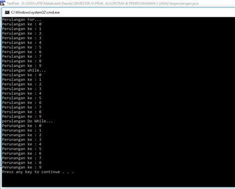 membuat program java ii deardodeadho
