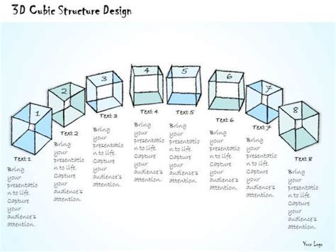 Ppt Slide 3d Cubic Structure Design Business Plan