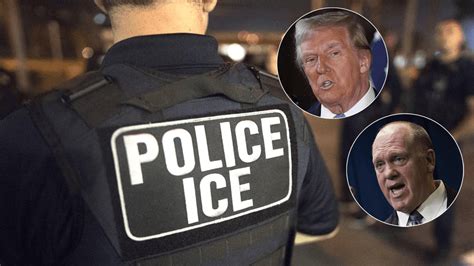 President Donald Trump Border Czar Tom Homan And An Immigration And