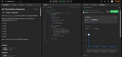 100daysofcode Leetcode Hardproblem Combinatorics Cplusplus Cleancode Mahak Bareja