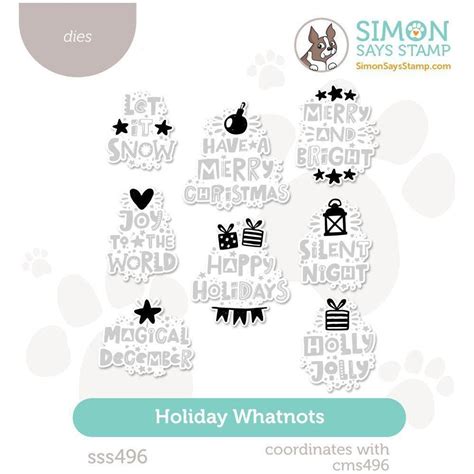 Simon Says Stamp Holiday Whatnots Wafer Dies Sss496