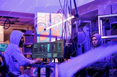 Free Photo Hackers Breaking Website