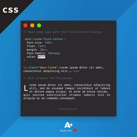 how to create drop caps in css webtips