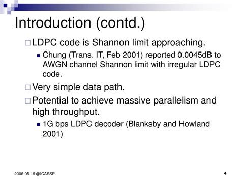 Ppt Aggregated Circulant Matrix Based Ldpc Codes Powerpoint