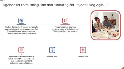 Agenda For Formulating Plan And Executing Bid Projects Using Agile It