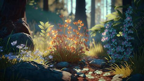 Summer Forest Fantasy Forest Powerpoint Background For Free Download Slidesdocs