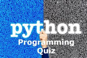 Python Programming Quiz Python Mcq Online Test With Answers