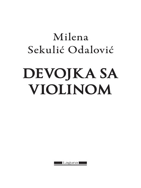 Laguna Devojka Sa Violinom Pdf