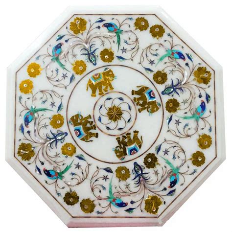 White 1 Marble Antique Style Stone Table Top For N A At ₹ 4500 Square Feet In Agra