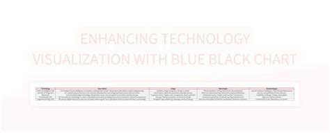 Enhancing Technology Visualization With Blue Black Chart Excel Template Free Download Pikbest