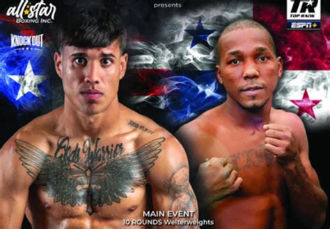 Derrick Cuevas Contra Metralleta Mosquera El 4 De Agosto En Panamá
