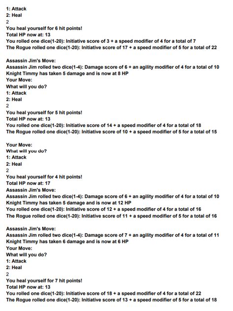 solved this assignment is a simplified version of dandd using