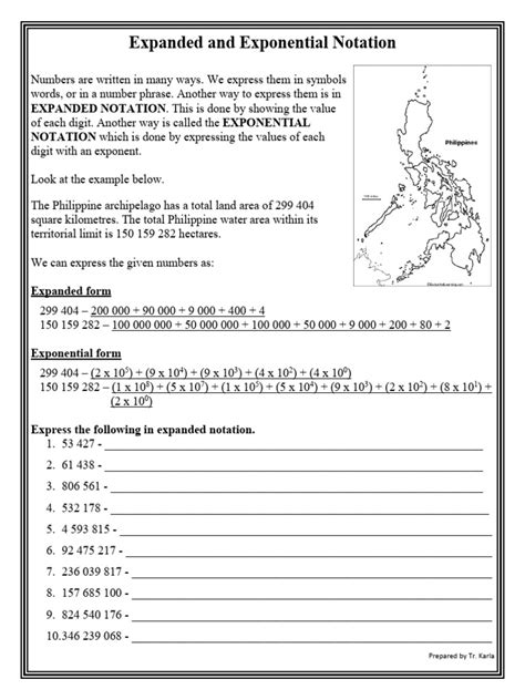 B Expanded And Exponential Notation Pdf Exponentiation