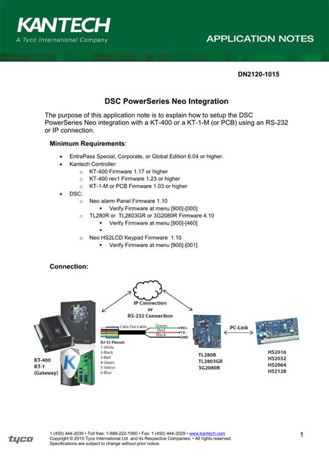 DSC PowerSeries Neo Integration Manualzz