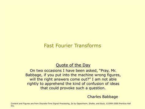 Ppt Fast Fourier Transforms Powerpoint Presentation Free Download