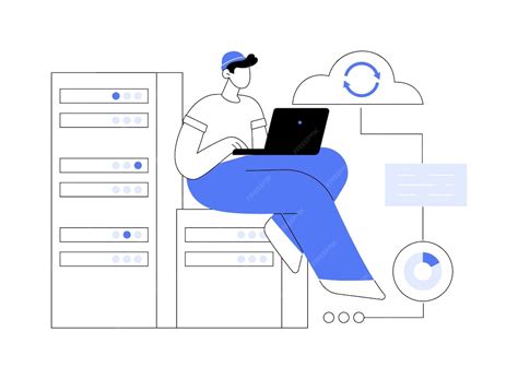 Premium Vector Backup Server Abstract Concept Vector Illustration