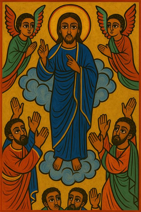 Transfiguration Of Jesus Ethiopian Orthodox Icon Transfiguration