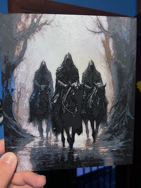 Nazgul Lord Of The Rings Hueforge Free 3d Print Model Makerworld