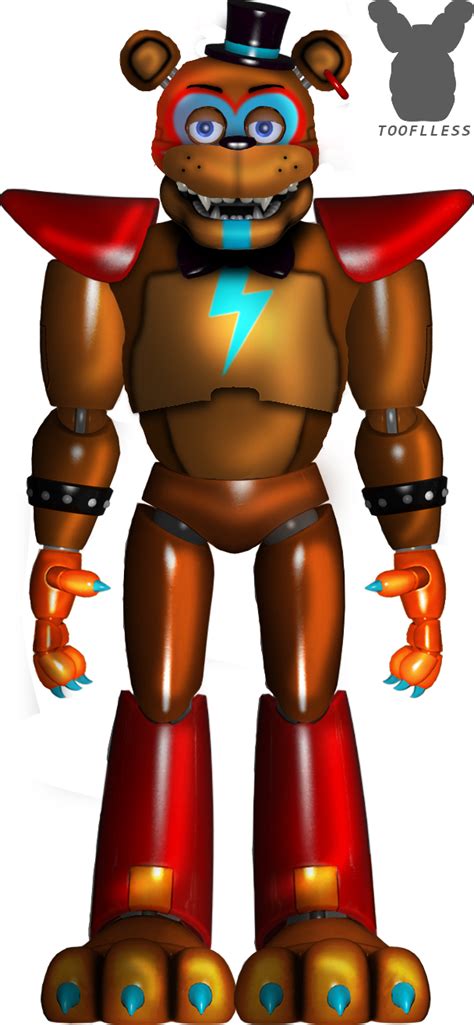 Glamrock Freddyredesign By Tooflless On Deviantart