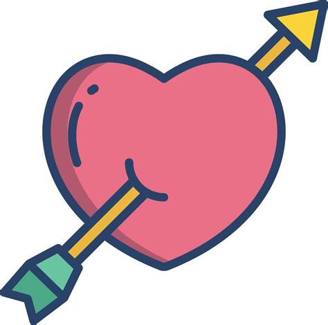 Cupid2 Linear Color Illustration 46457170 Vector Art At Vecteezy